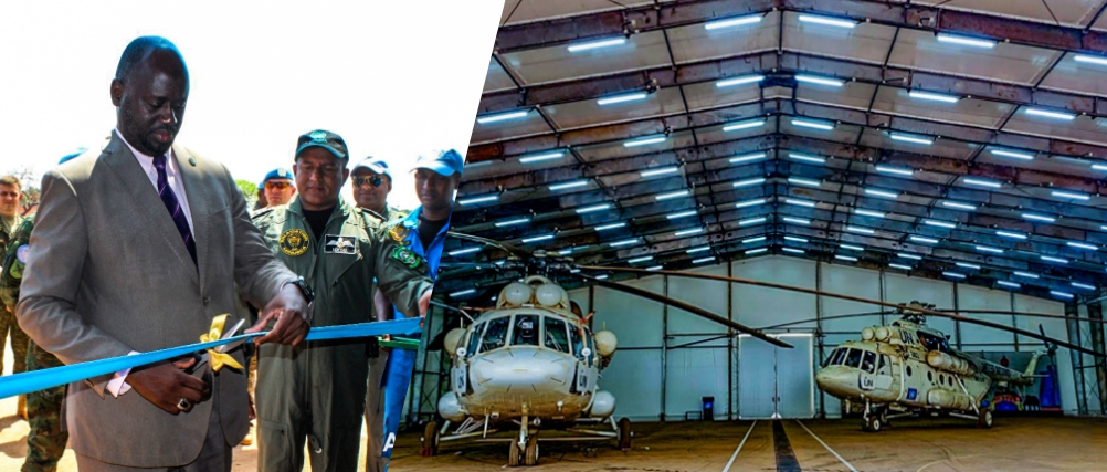 New Hangar facility inaugurated at Sri Lanka Aviation Unit, Minusca ...