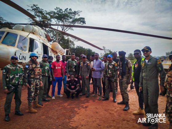 Sri Lanka Air Force (SLAF) supports UN mission, evacuates troops in ...